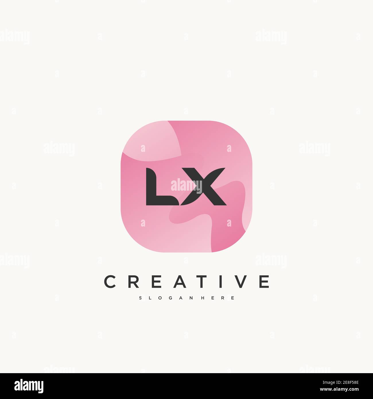 Lx logo design hi-res stock photography and images - Alamy