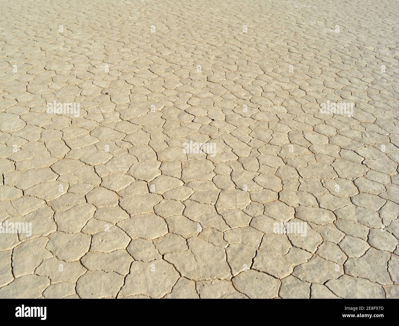 sailing rock leaving a long trail in the desert of the Racetrack Playa ...
