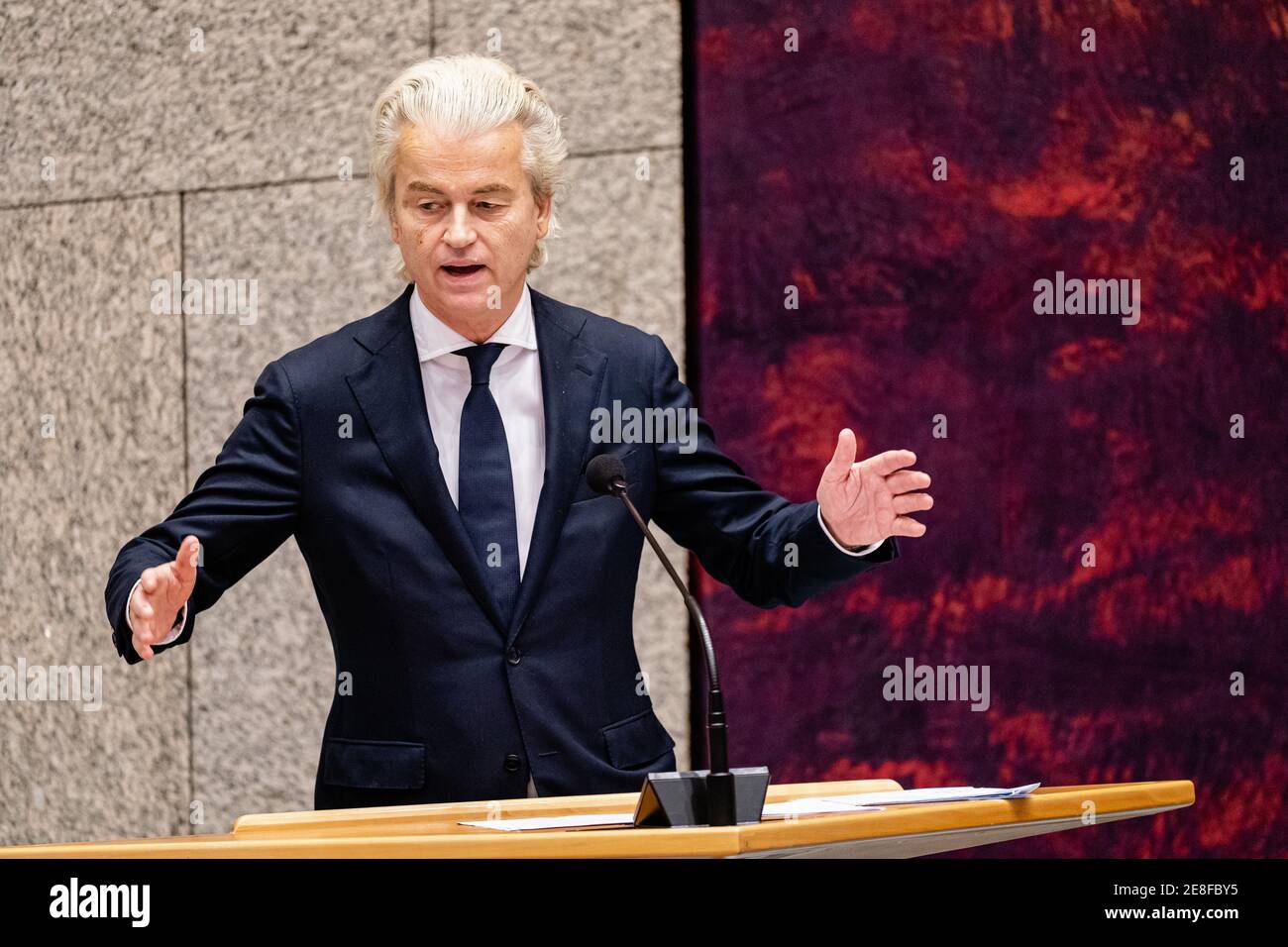 THE HAGUE, NETHERLANDS - JANUARY 19: PVV leader Geert Wilders seen ...