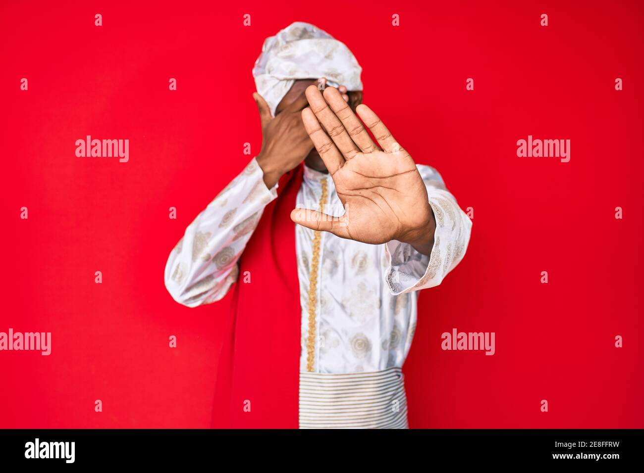 Handsome indian man wearing tradition sherwani saree clothes covering ...