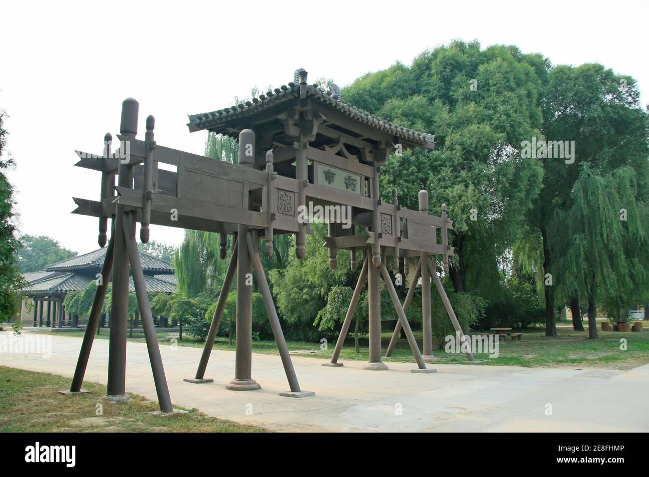chinese ancient architecture landscape in Film shooting base, Zhuozhou ...