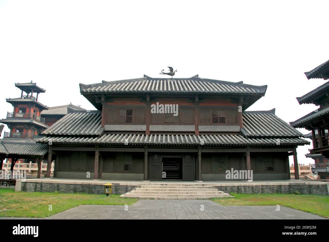 chinese ancient architecture landscape in Film shooting base, Zhuozhou ...