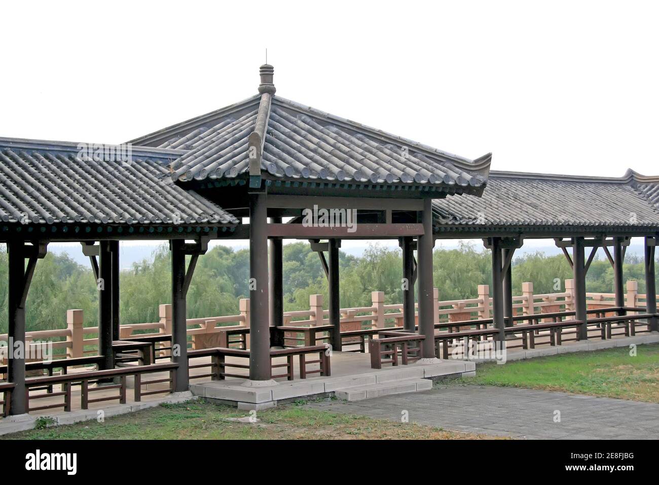 chinese ancient architecture landscape in Film shooting base, Zhuozhou ...