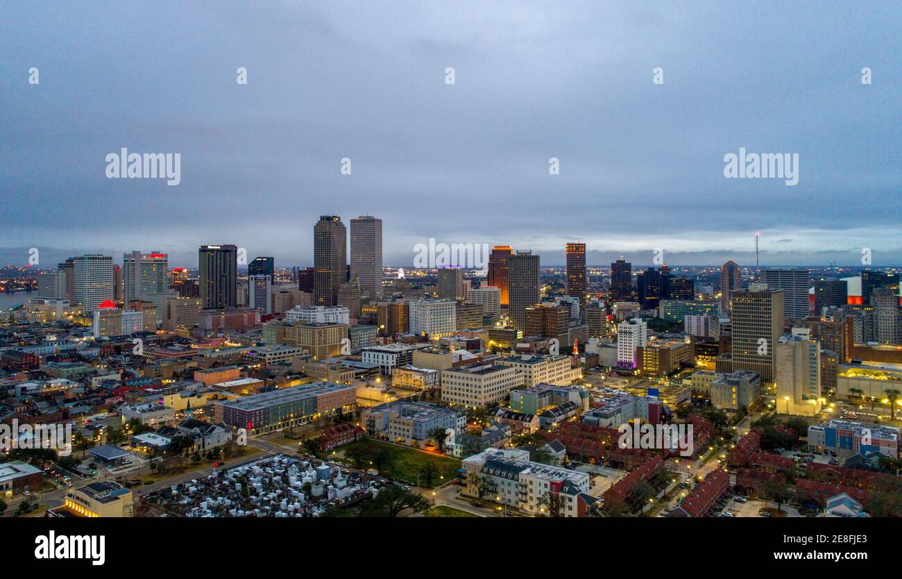 Louisiana superdome aerial hi-res stock photography and images - Alamy