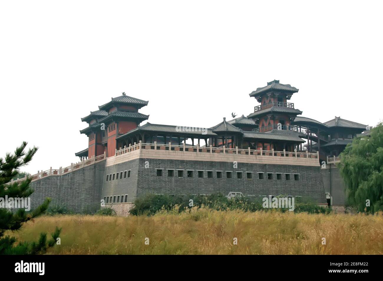 chinese ancient architecture landscape in Film shooting base, Zhuozhou ...
