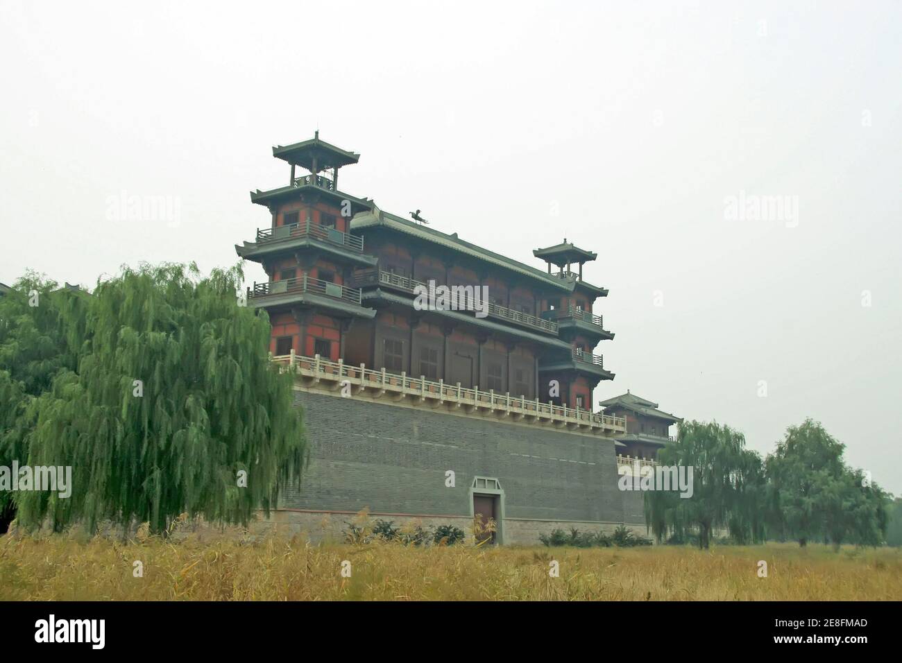 chinese ancient architecture landscape in Film shooting base, Zhuozhou ...