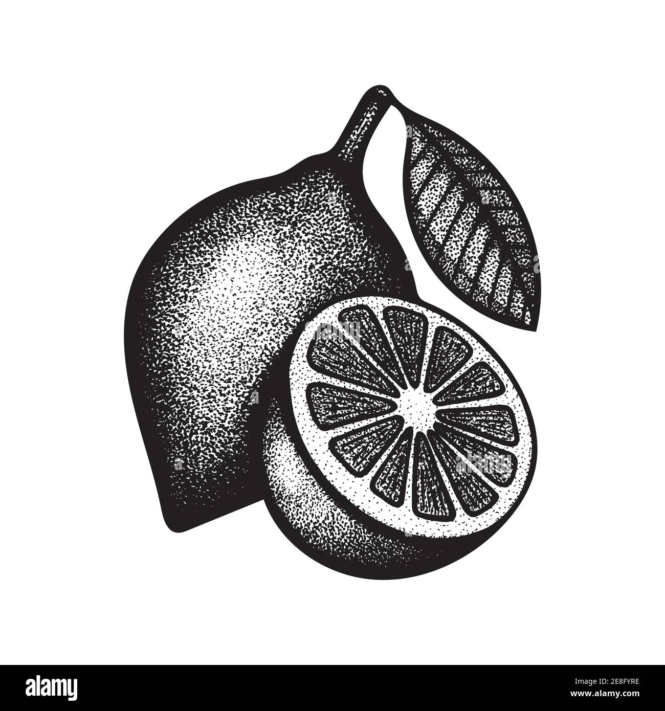 Flat lemons Black and White Stock Photos & Images - Alamy