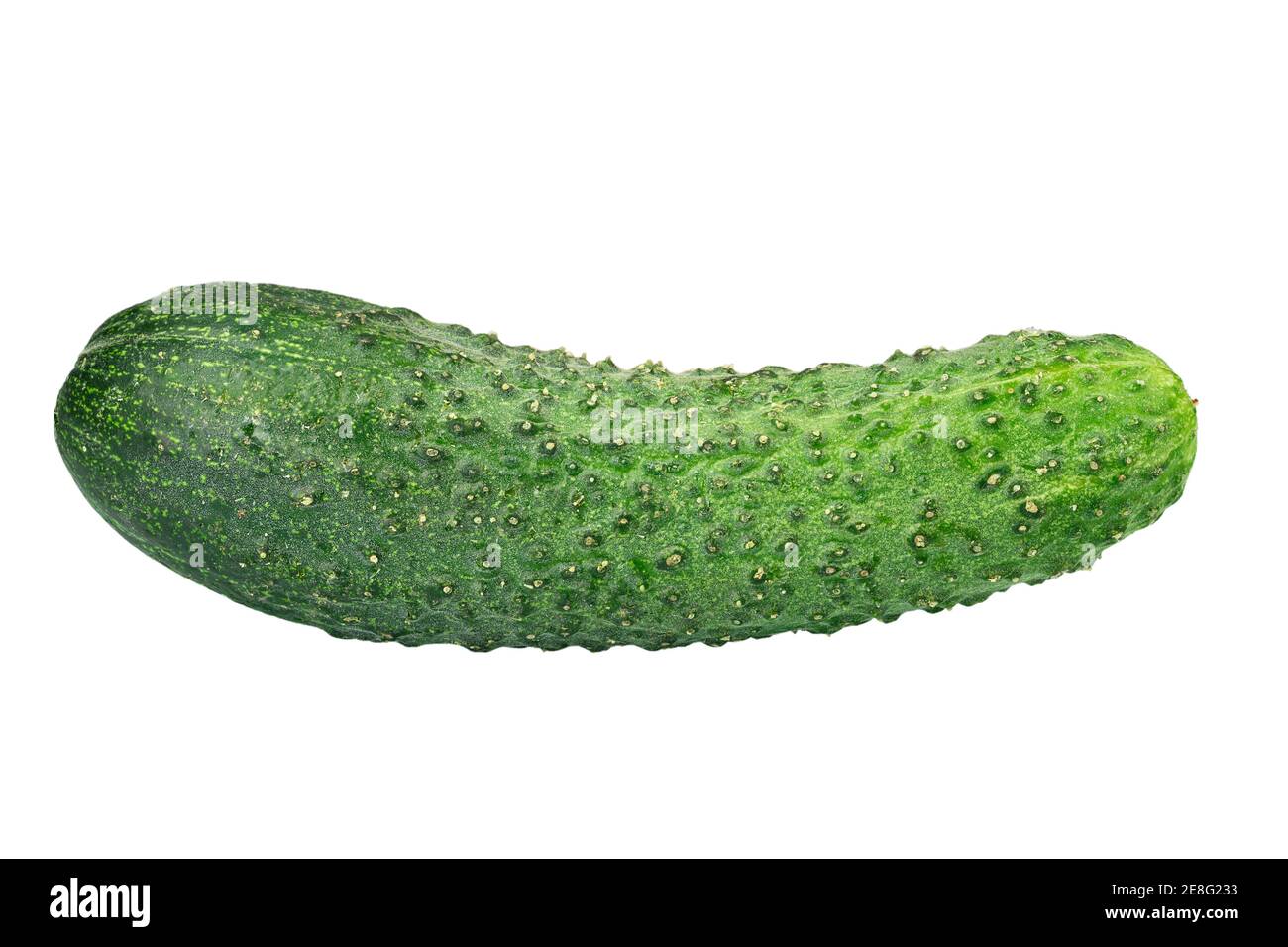 Cucumber on an isolated white background. Low-calorie foods. Healthy ...