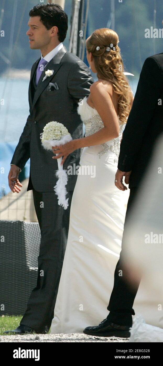 Michael Ballack Wife Simone Ballack High Resolution Stock Photography ...