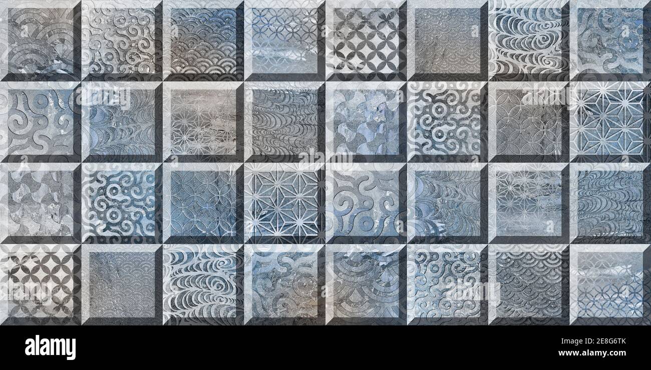 Beautiful 3D Square shape italian wall tile for kitchen and bath tile ...