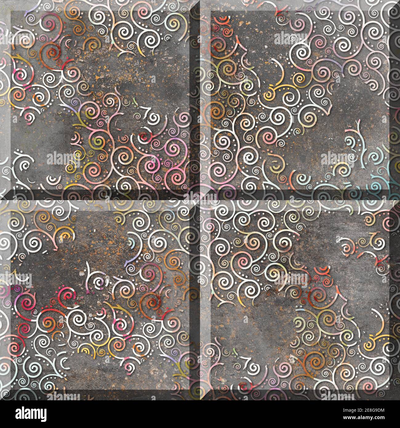 Beautiful 3D Square shape italian wall tile for kitchen and bath tile ...
