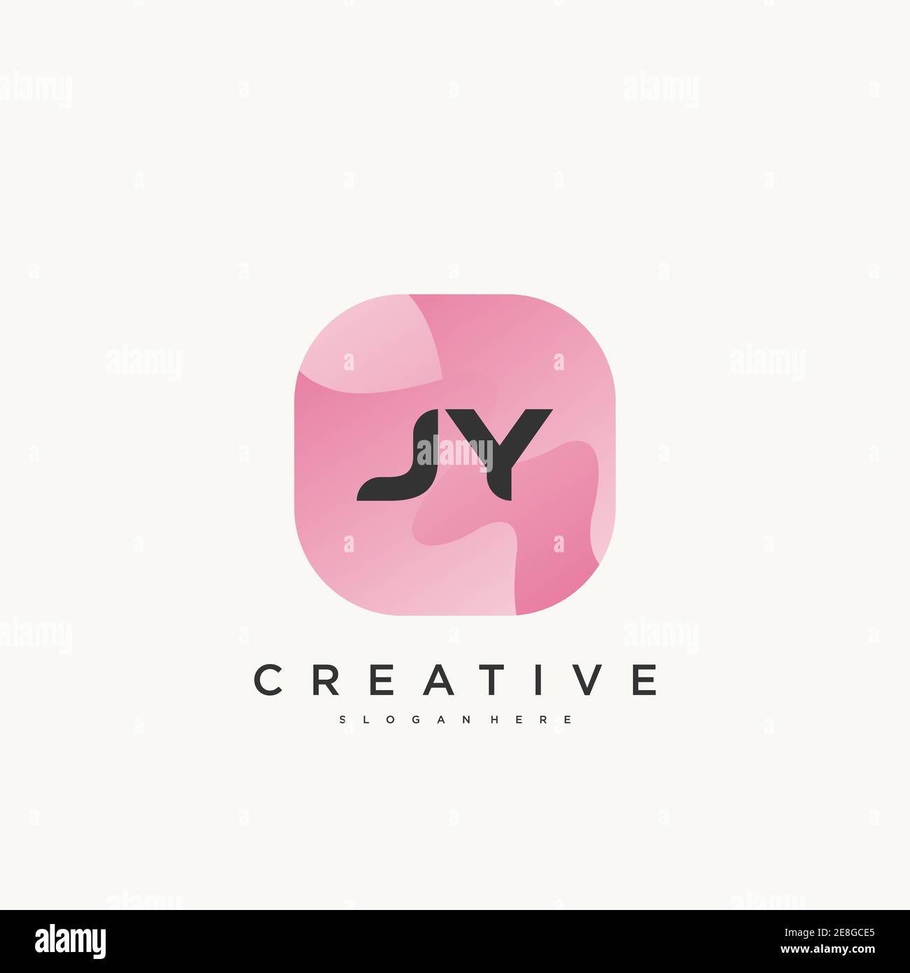 JY Initial Letter Colorful logo icon design template elements Vector ...