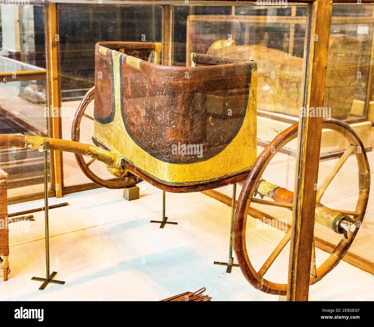 Egypt, Cairo, Egyptian Museum, from the tomb of Yuya and Thuya in Luxor ...