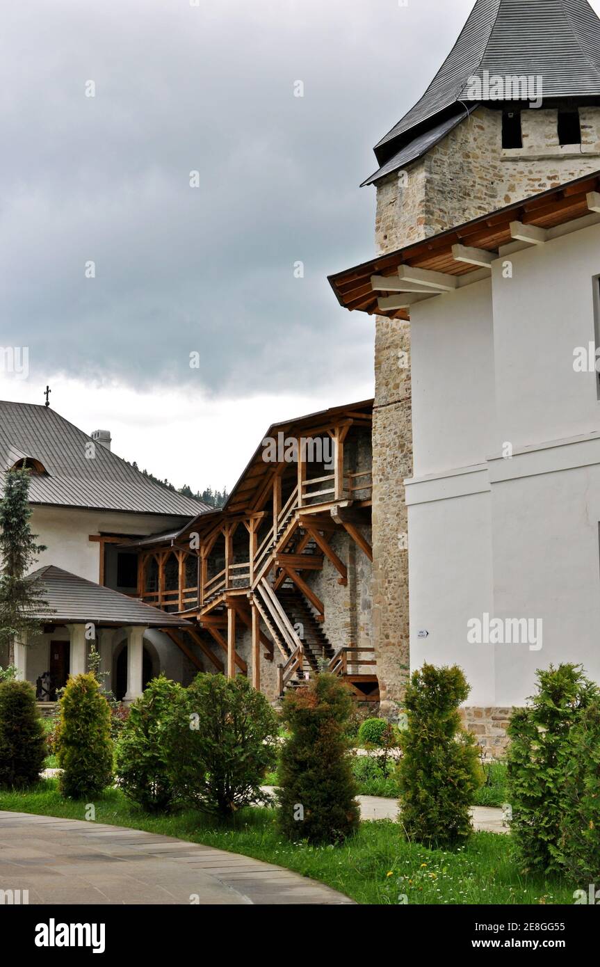 Landscape of a side of a church. Vertical Stock Photo - Alamy