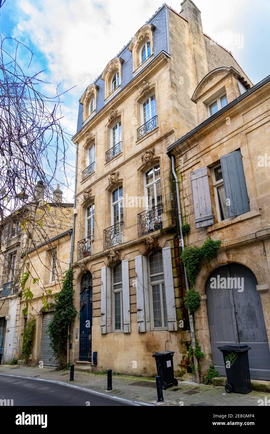 Bordeaux, France. Details of the architecture and street life. Bordeaux ...