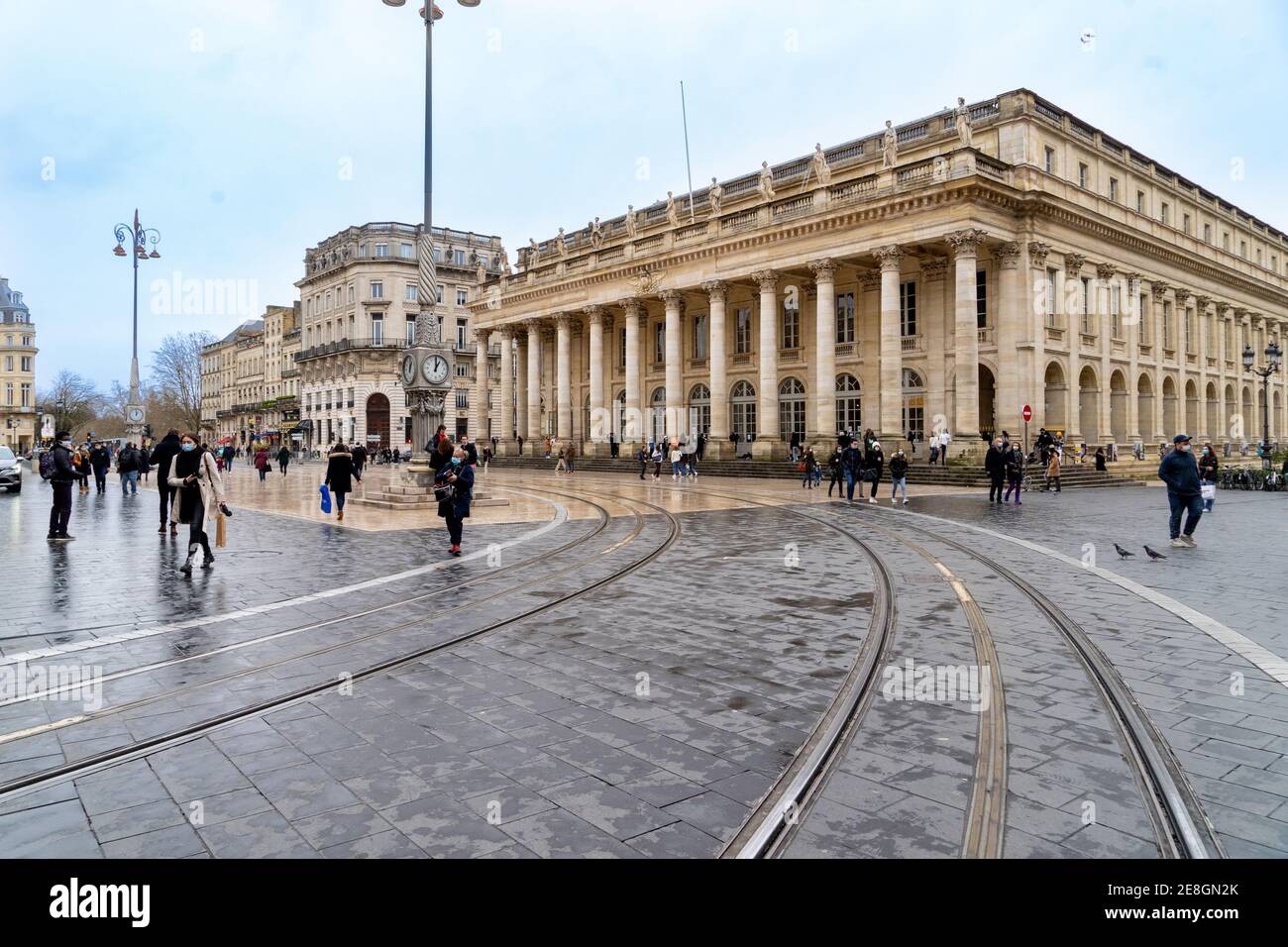 Bordeaux, France. Place de la Comédie and the views of National ...