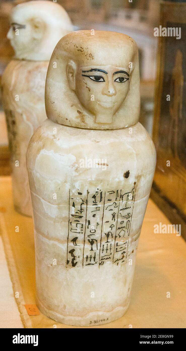 Egypt, Cairo, Egyptian Museum, from the tomb of Yuya and Thuya in Luxor ...