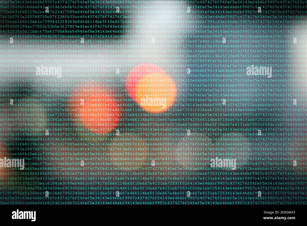 Abstract digital hexadecimal code on hi-res stock photography and ...