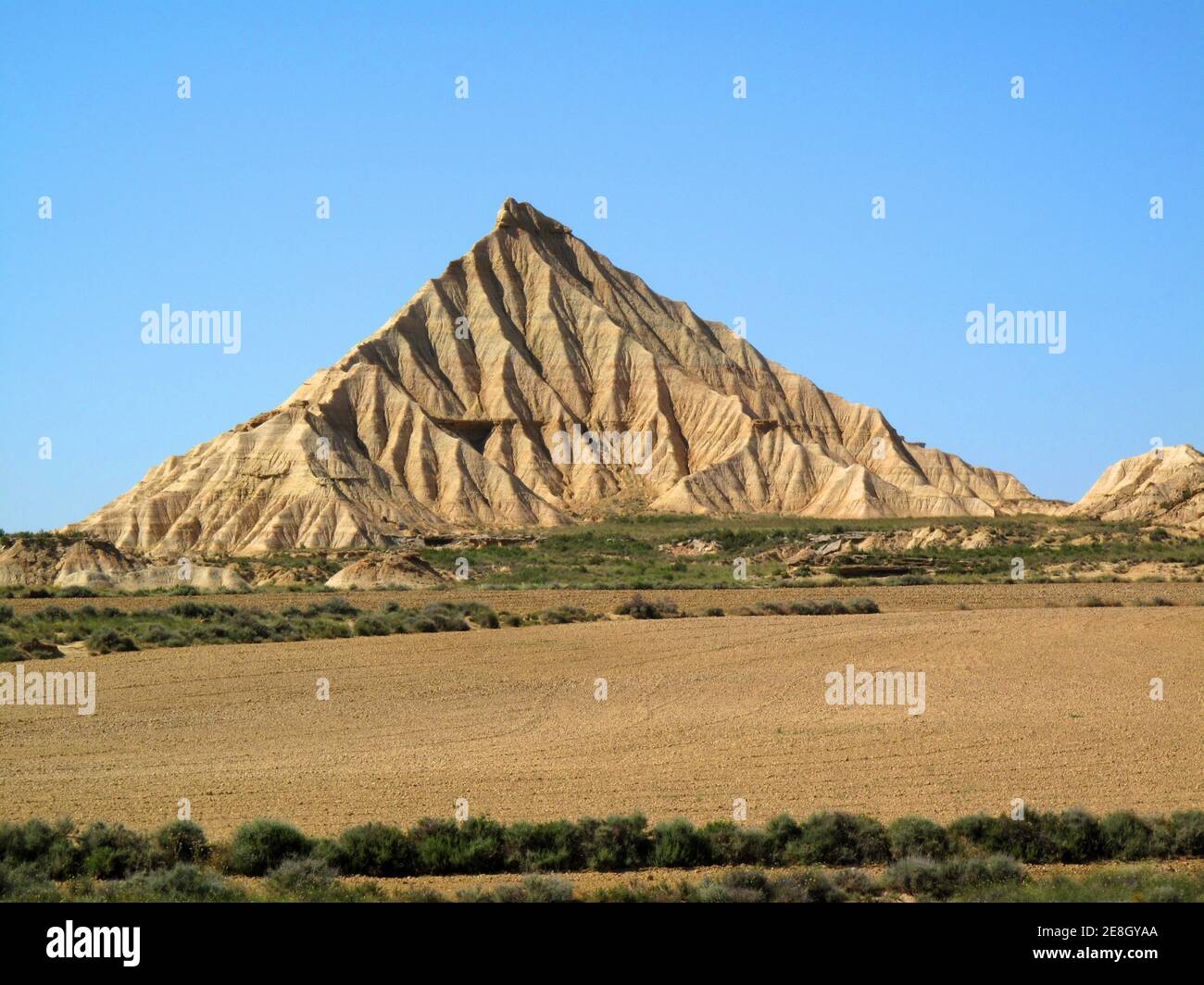 Landscape of the Bardenas Reales, Natural Reserve and Biosphere Reserve ...
