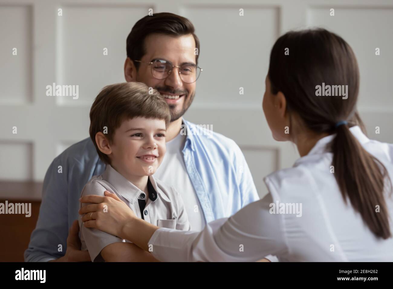 Doctor Caring Small Boy High Resolution Stock Photography and Images ...