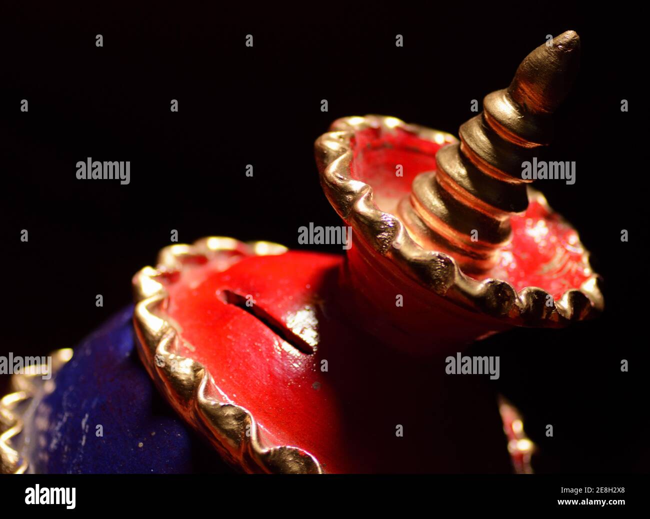 Traditional Indian Money Box - Lakshmir Bhandar Stock Photo - Alamy