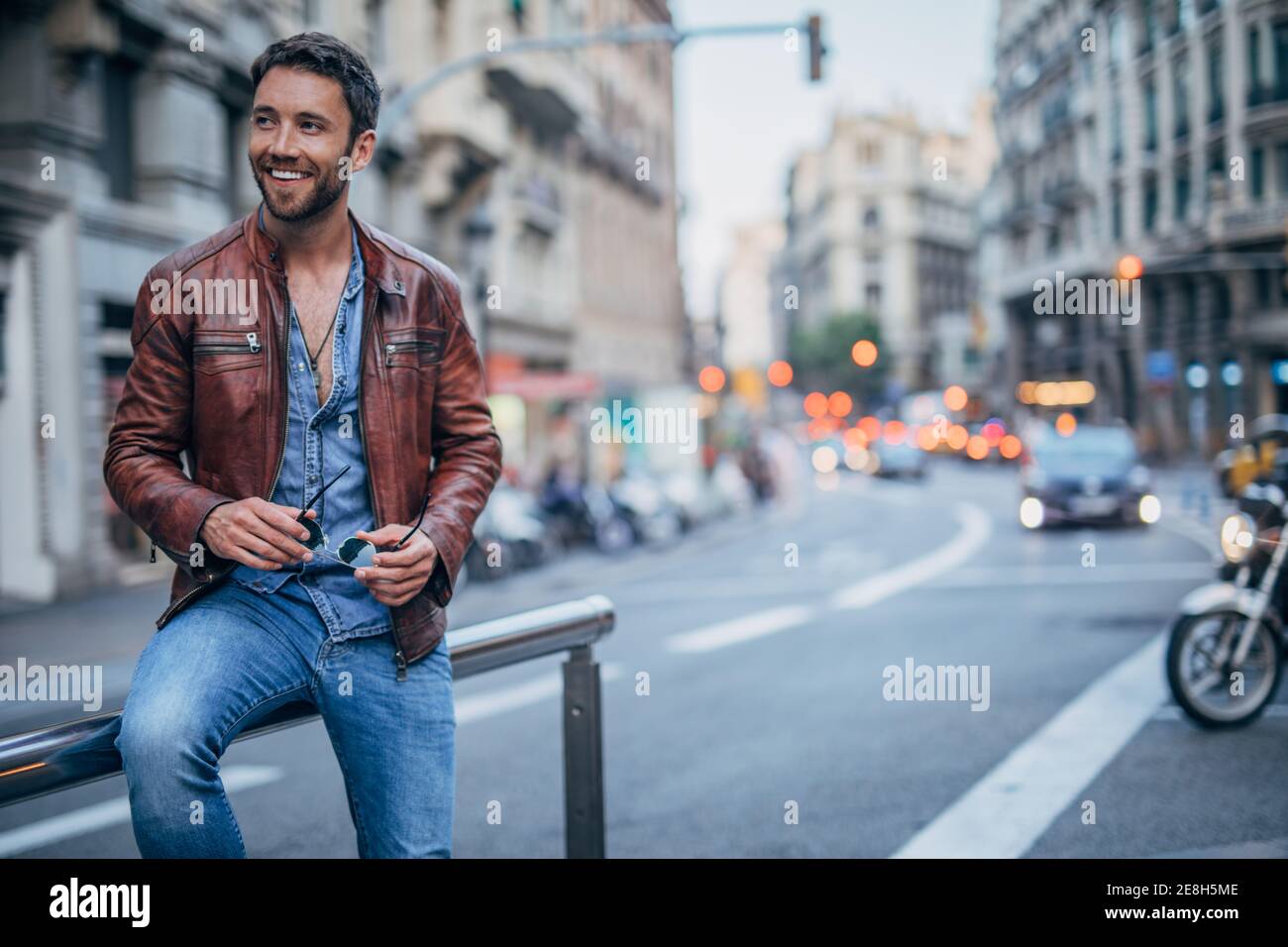 Happy smiling handsome cool hi-res stock photography and images - Alamy
