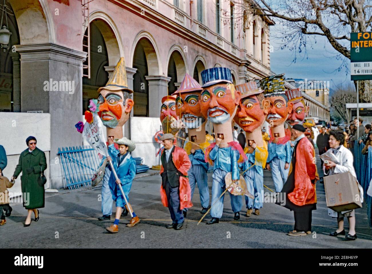 The colourful Nice Carnival in Nice, France, 8 February 1959 – the ...