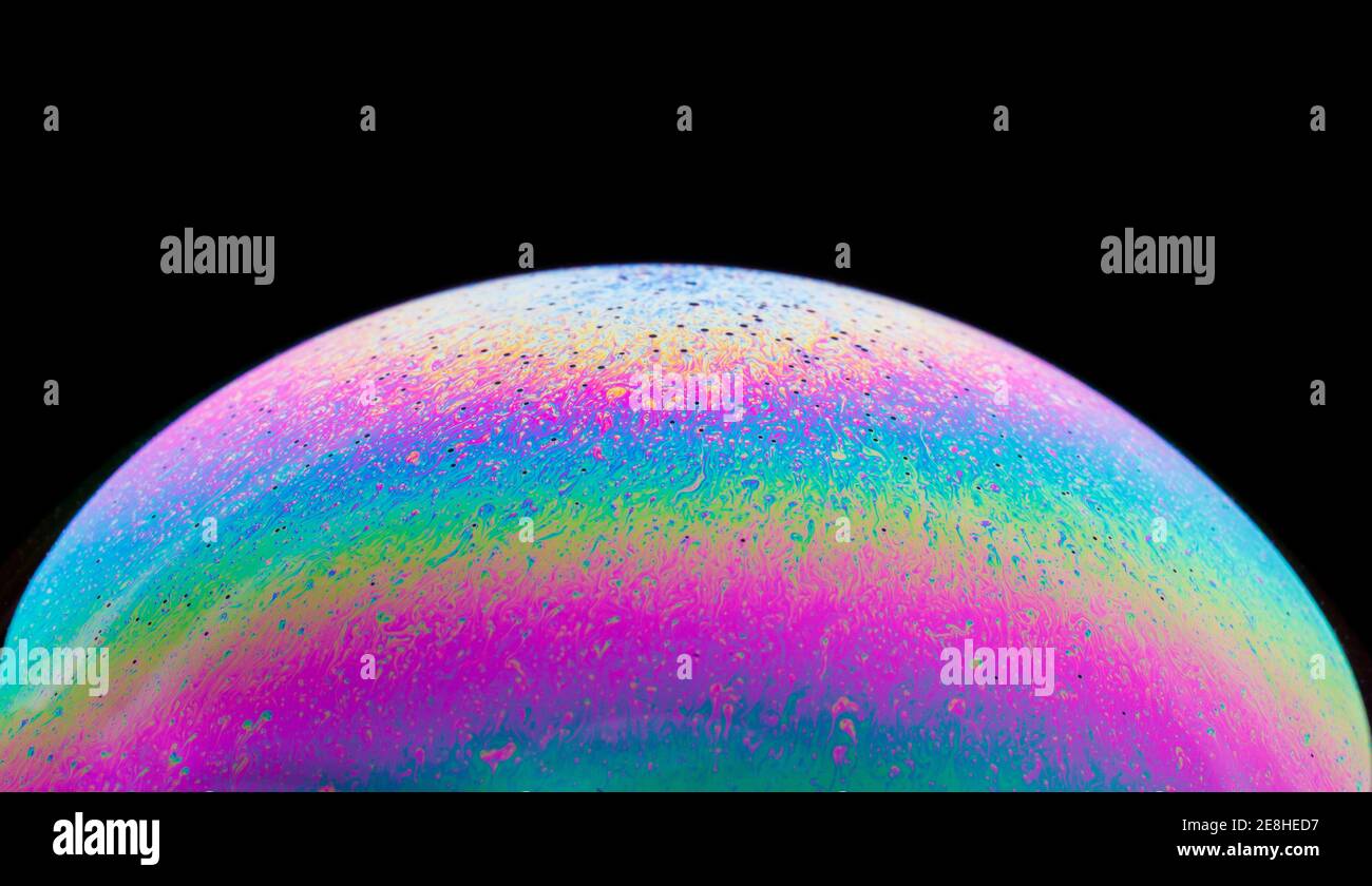 Panoramic view of closeup bubble textured backdrop representing ...