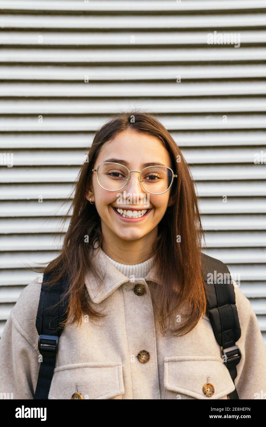 College backpack side hi-res stock photography and images - Alamy