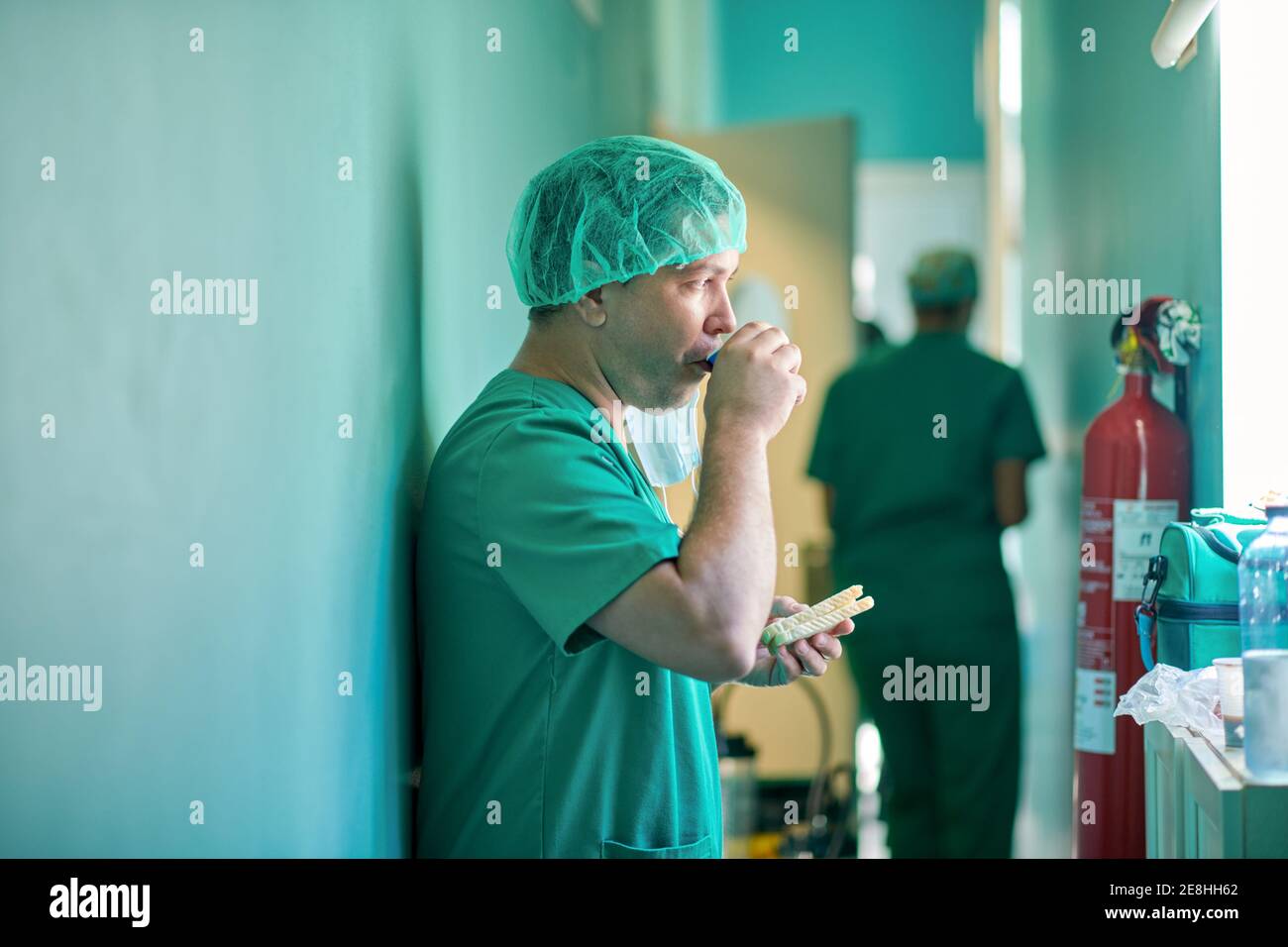 Doctor eating sandwich hi-res stock photography and images - Alamy