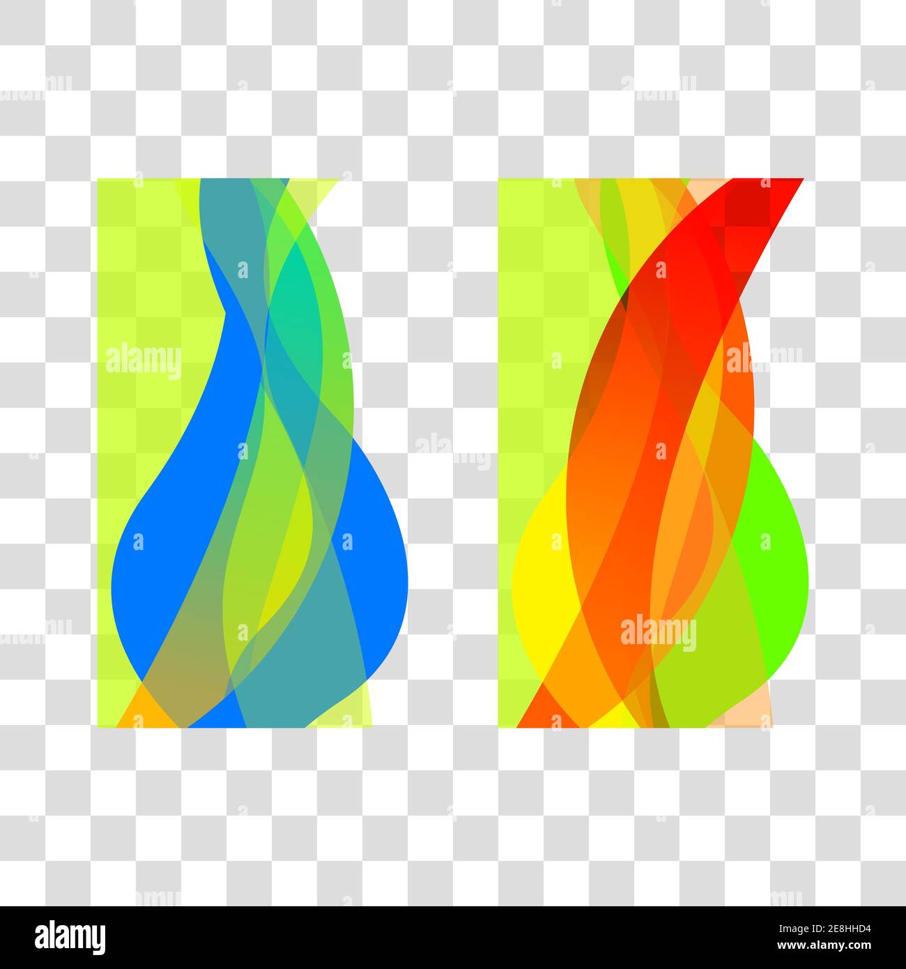 Set of wavy lines. Abstract color waves. Graphic design element. Vector ...