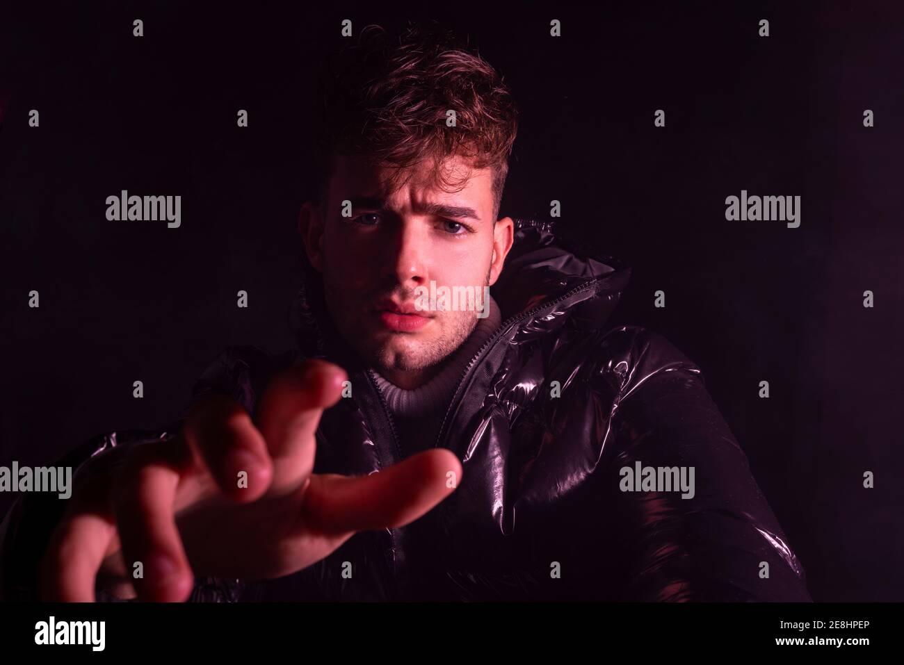 Man reaching towards camera hi-res stock photography and images - Alamy