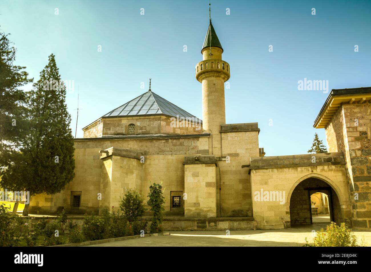 famous mosque and worship area, Hadji Bektas Veli , in Nevsehir, Turkey ...