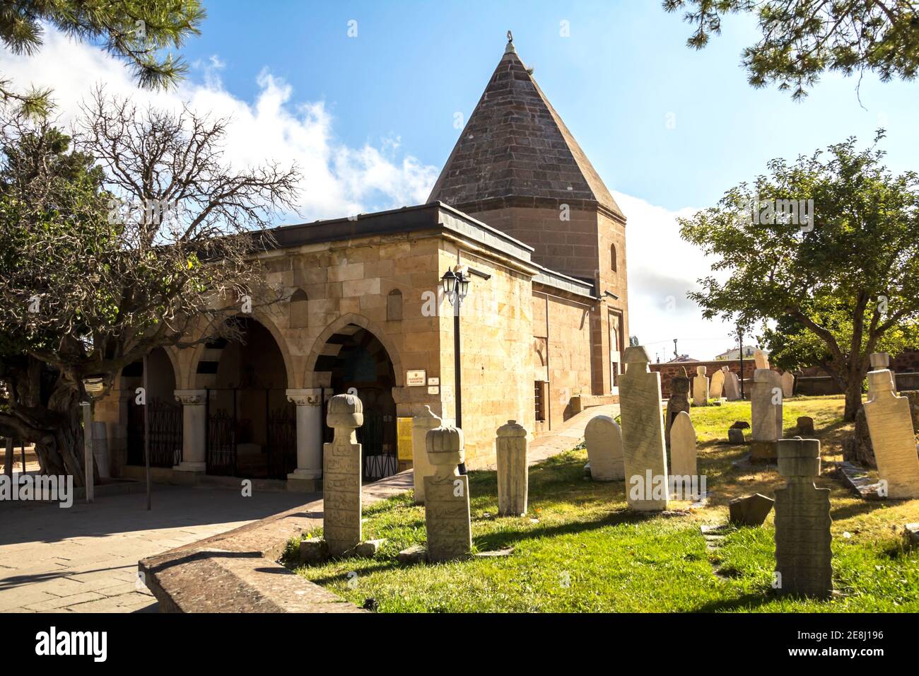famous mosque and worship area, Hadji Bektas Veli , in Nevsehir, Turkey ...