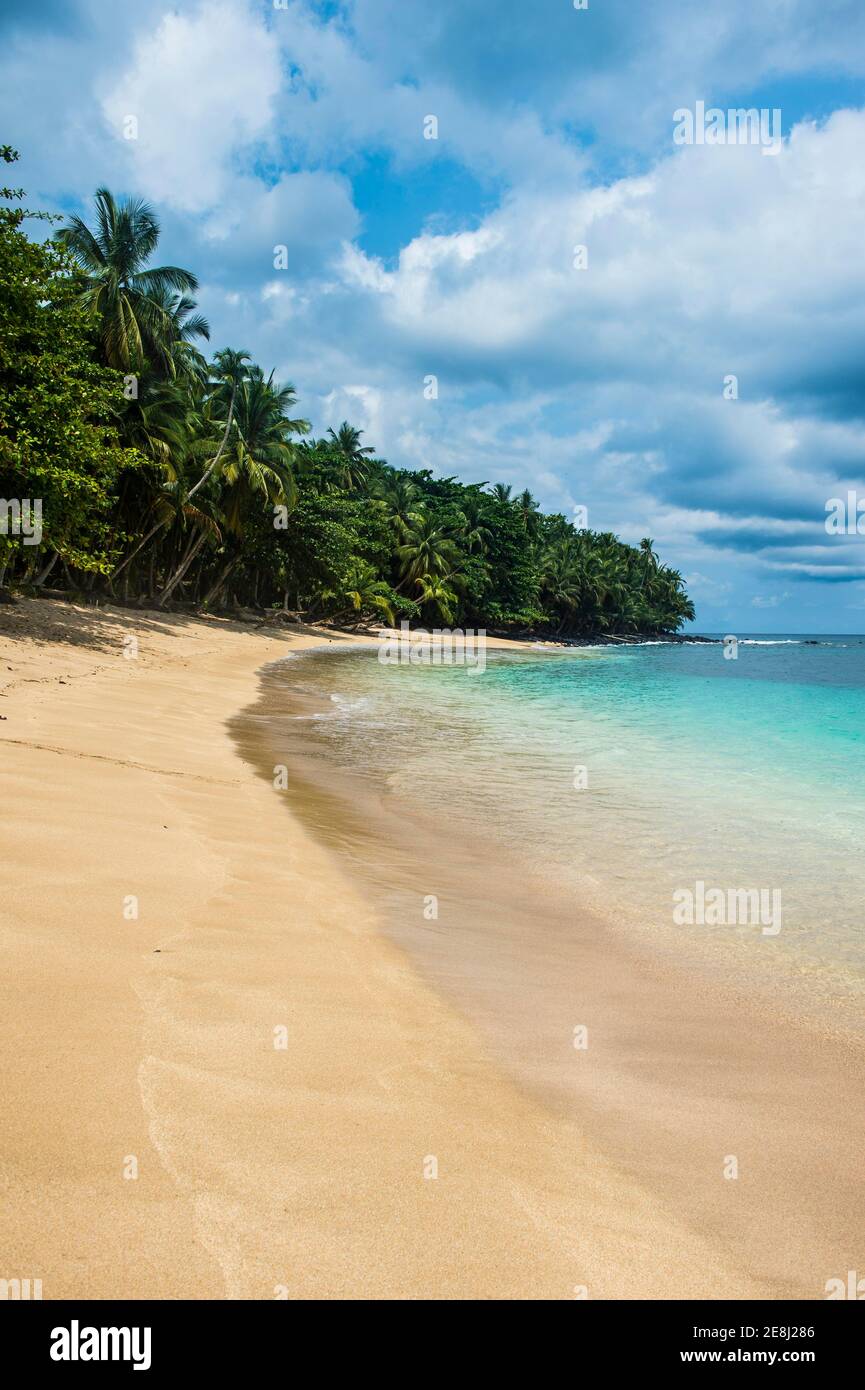 Banana beach, Unesco biosphere reserve, Principe, Sao Tome and Principe ...