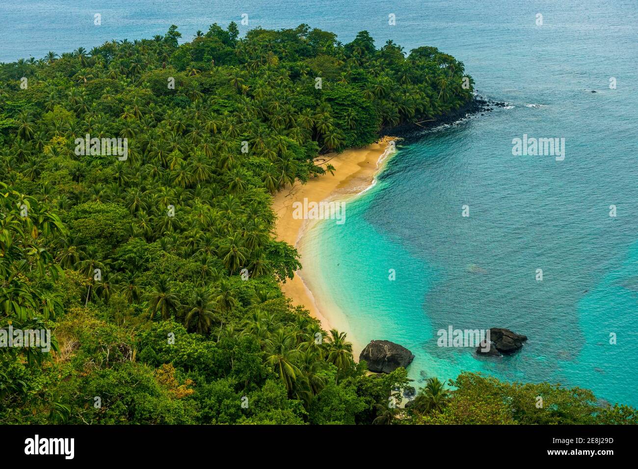 Banana beach principe hi-res stock photography and images - Alamy