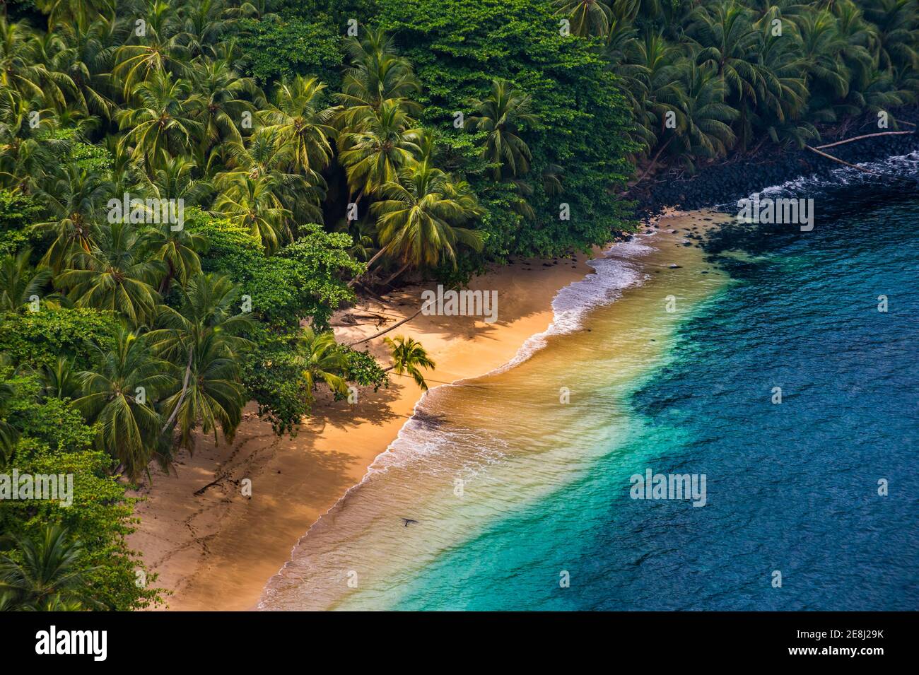 Banana beach principe hi-res stock photography and images - Alamy
