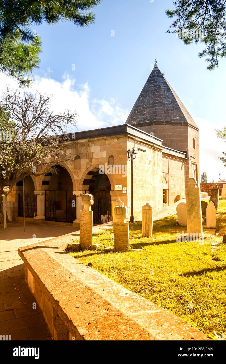 famous mosque and worship area, Hadji Bektas Veli , in Nevsehir, Turkey ...