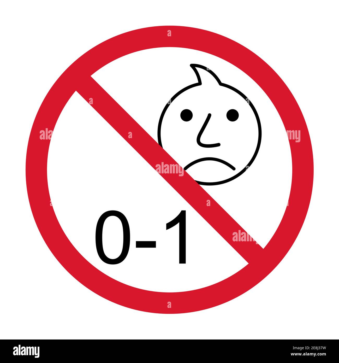 Warning sign no children Stock Vector Images - Alamy