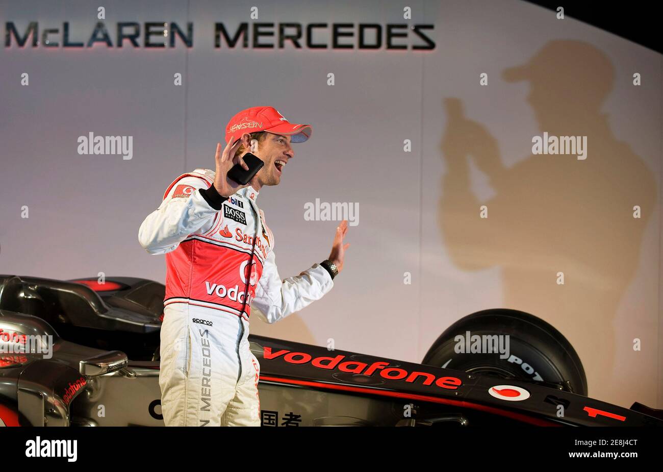 Vodafone Mclaren Driver Lewis Hamilton High Resolution Stock ...