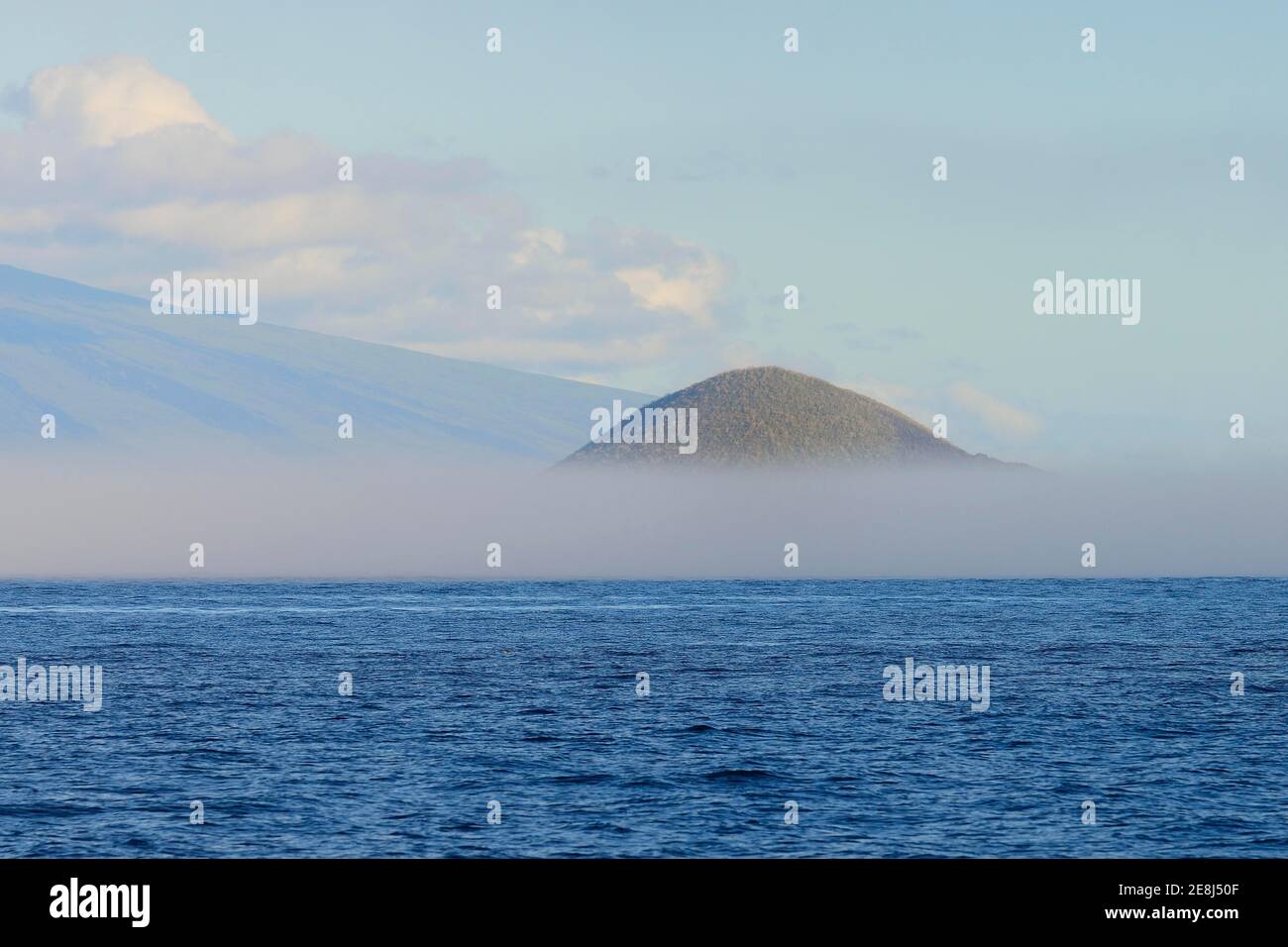 Clouds of fog at Ecuador Volcano, Isabela Island, Galapagos, Ecuador ...