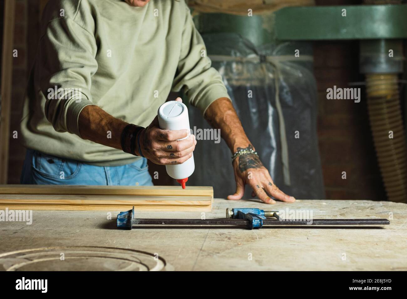 Master carpenter in process working hi-res stock photography and images ...