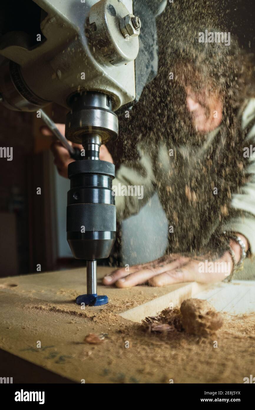 Master carpenter in process working hi-res stock photography and images ...