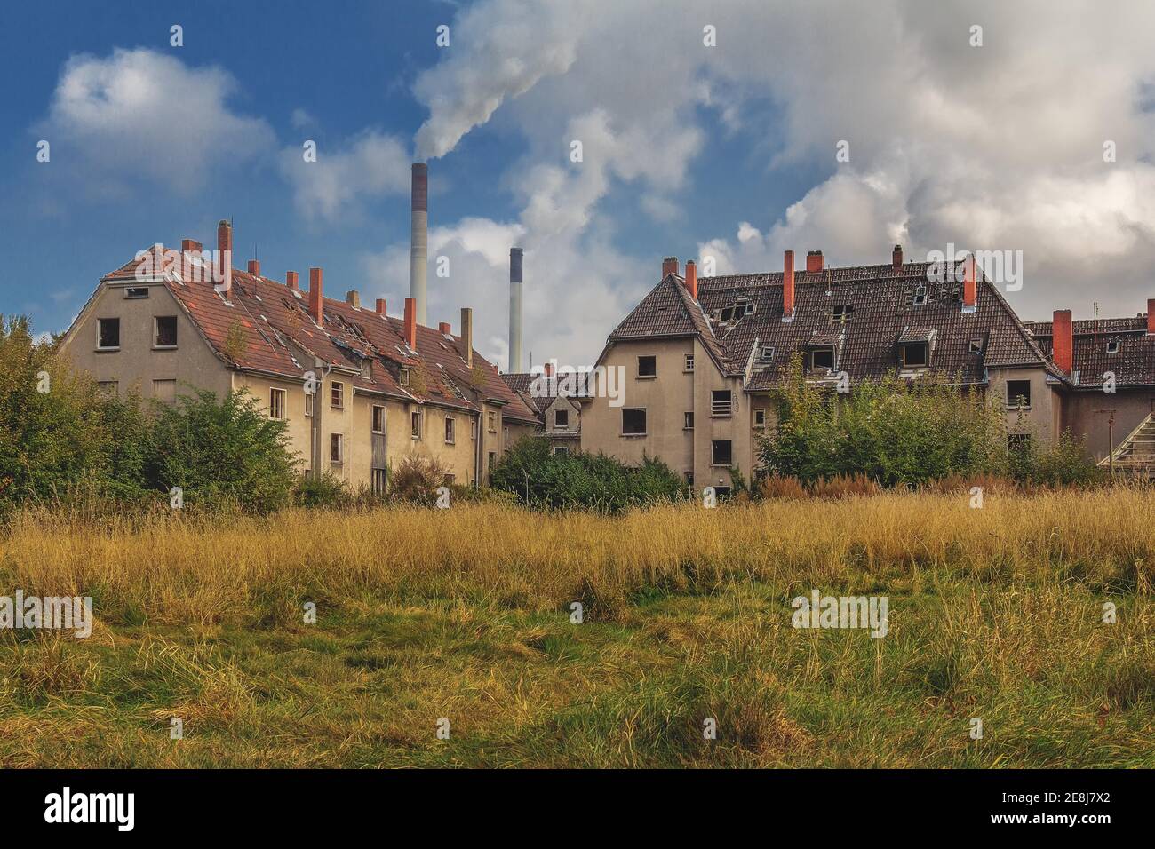 Abandoned houses in a miners' settlement, Lost Place, Ruhr area, North ...