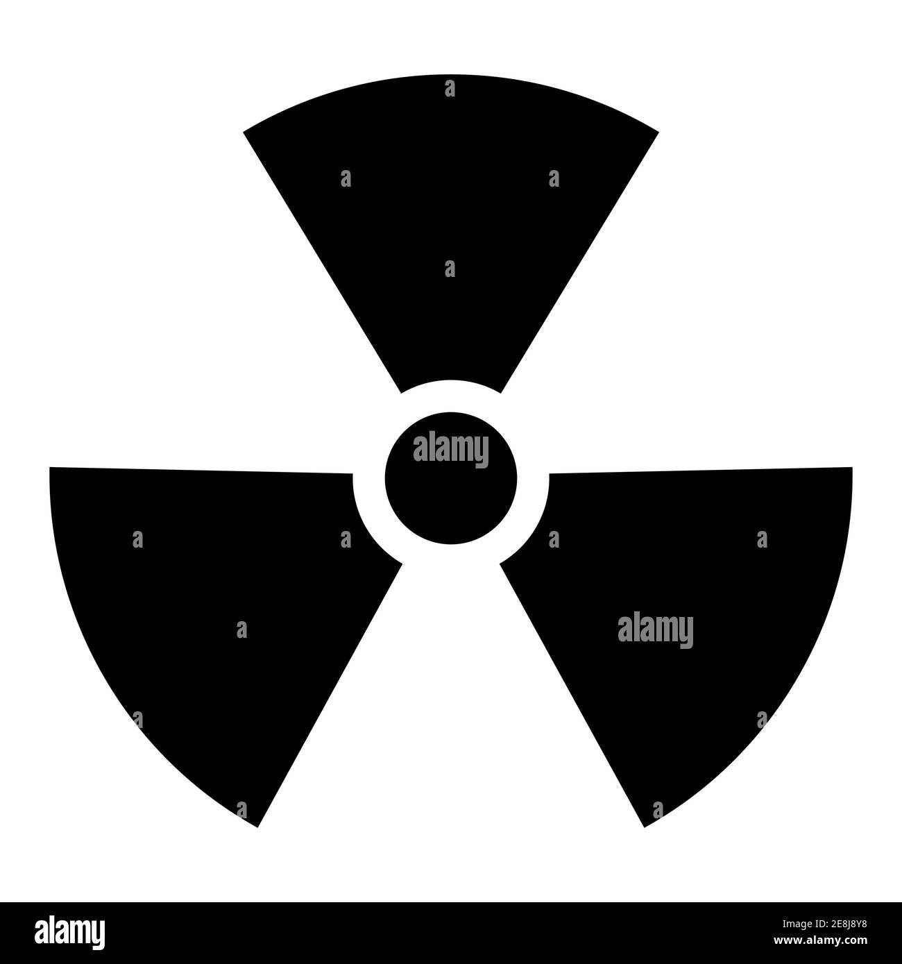 Nuclear radiation hazard symbol Black and White Stock Photos & Images ...