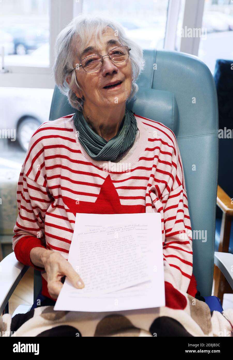 Anne Farrell, from Eadestown, Co. Kildare, with one of her pen pal ...