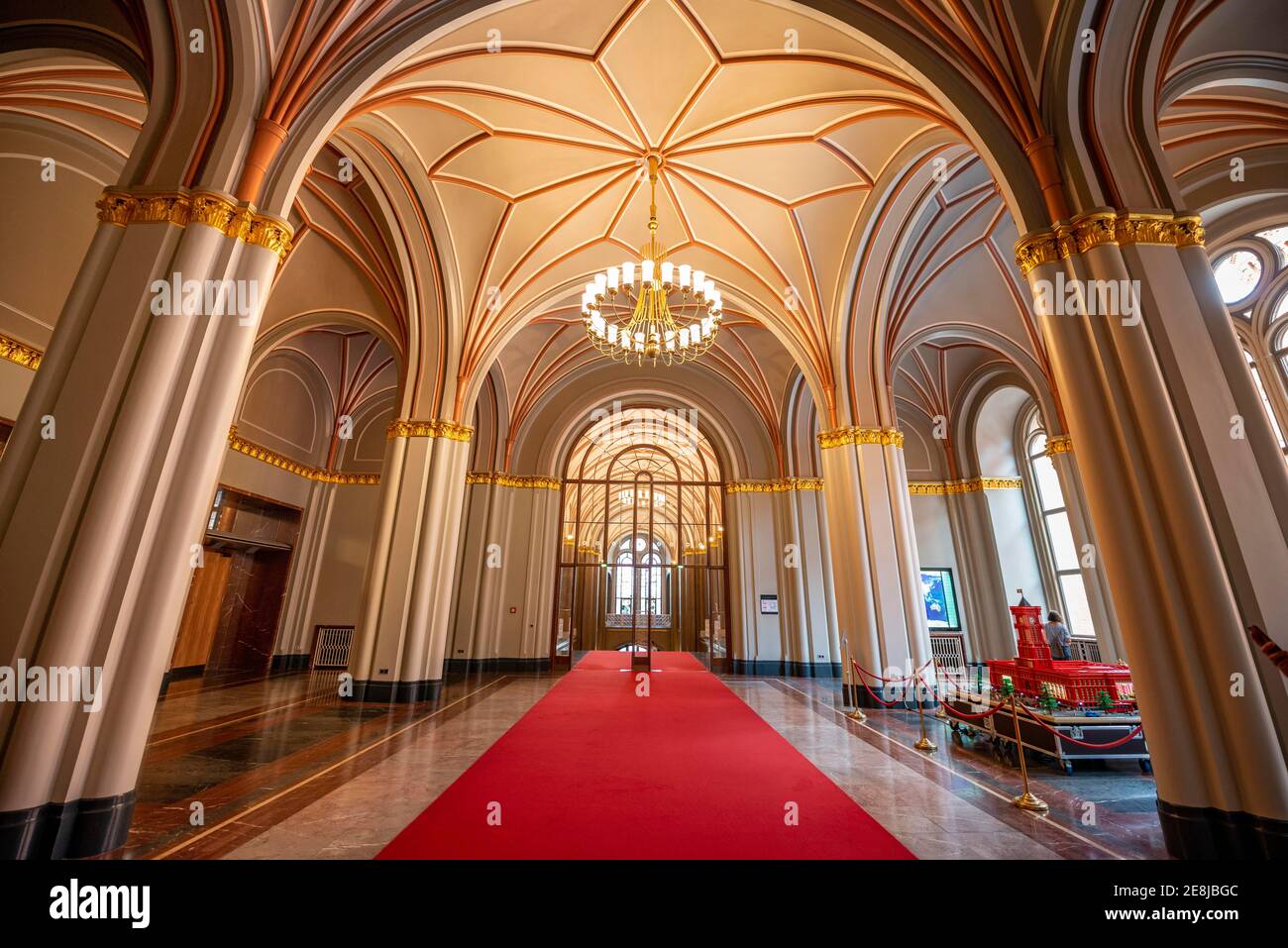 Foyer, interior view, Red City Hall, seat of the Berlin Senate, Berlin ...
