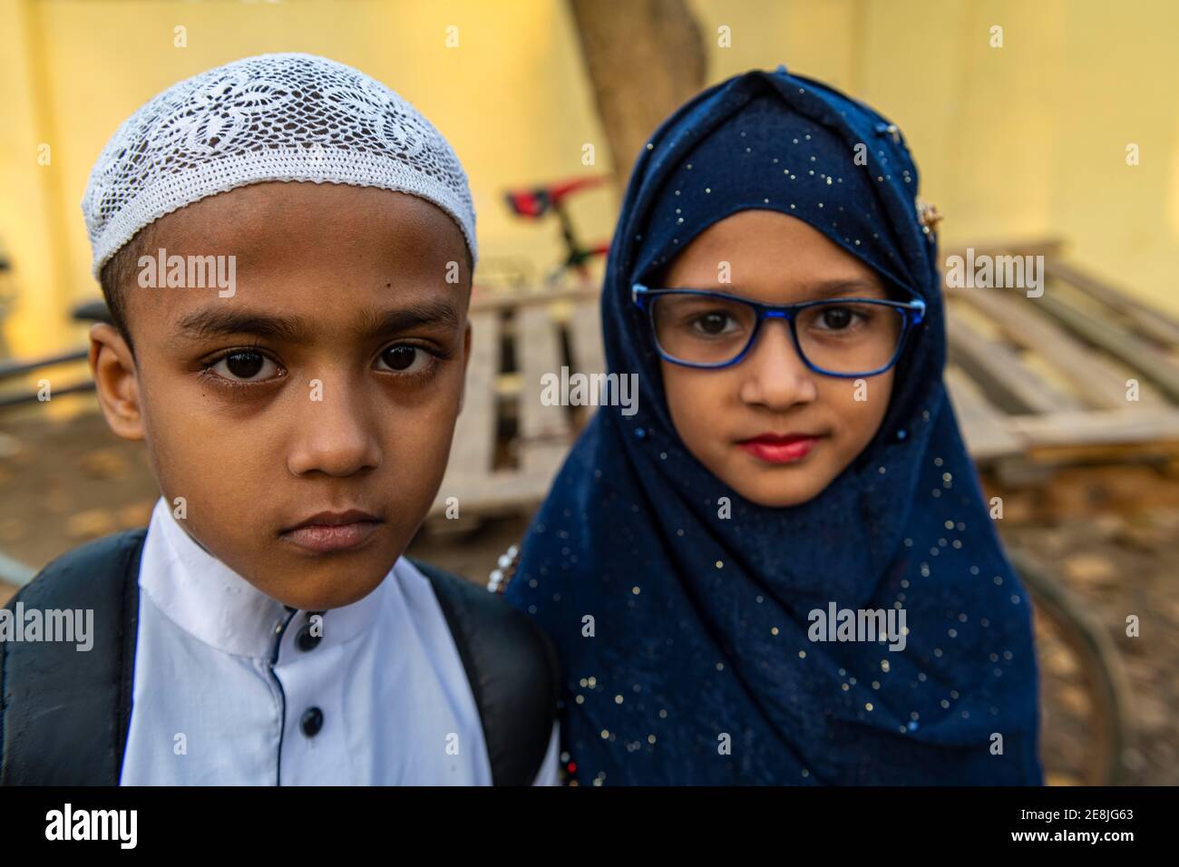 Muslim kids, Buddhist monuments of Mainamati, Bangladesh Stock Photo ...