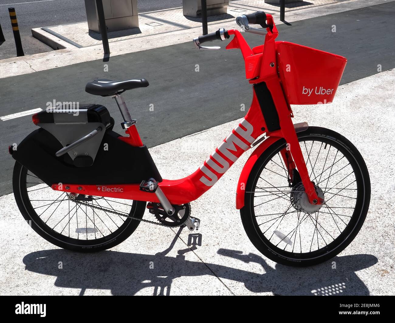 Red electric bike hi-res stock photography and images - Alamy