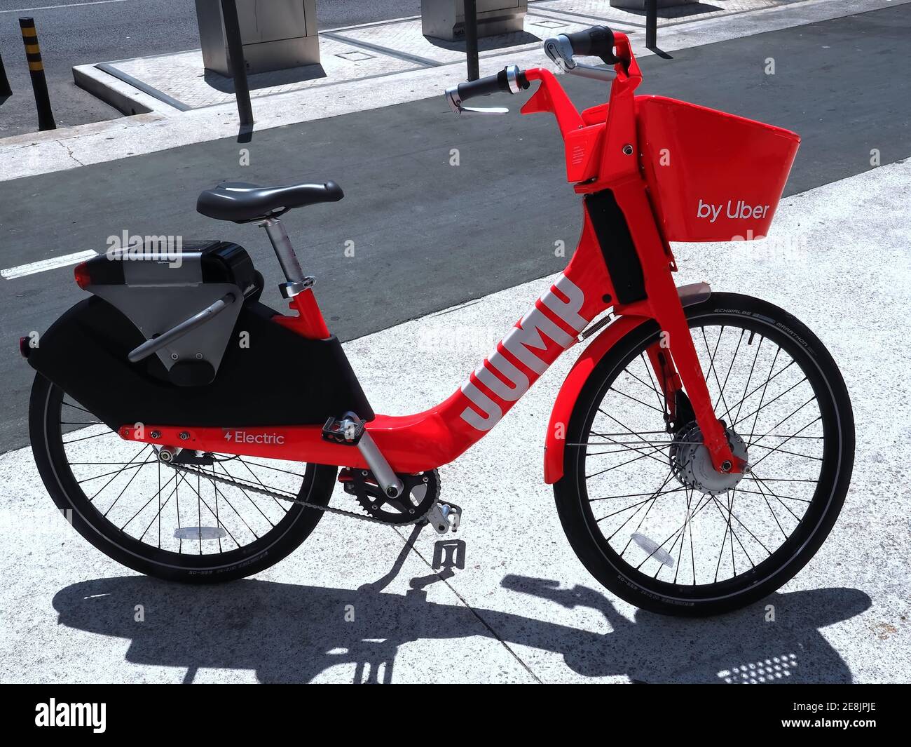Red electric bike hi-res stock photography and images - Alamy